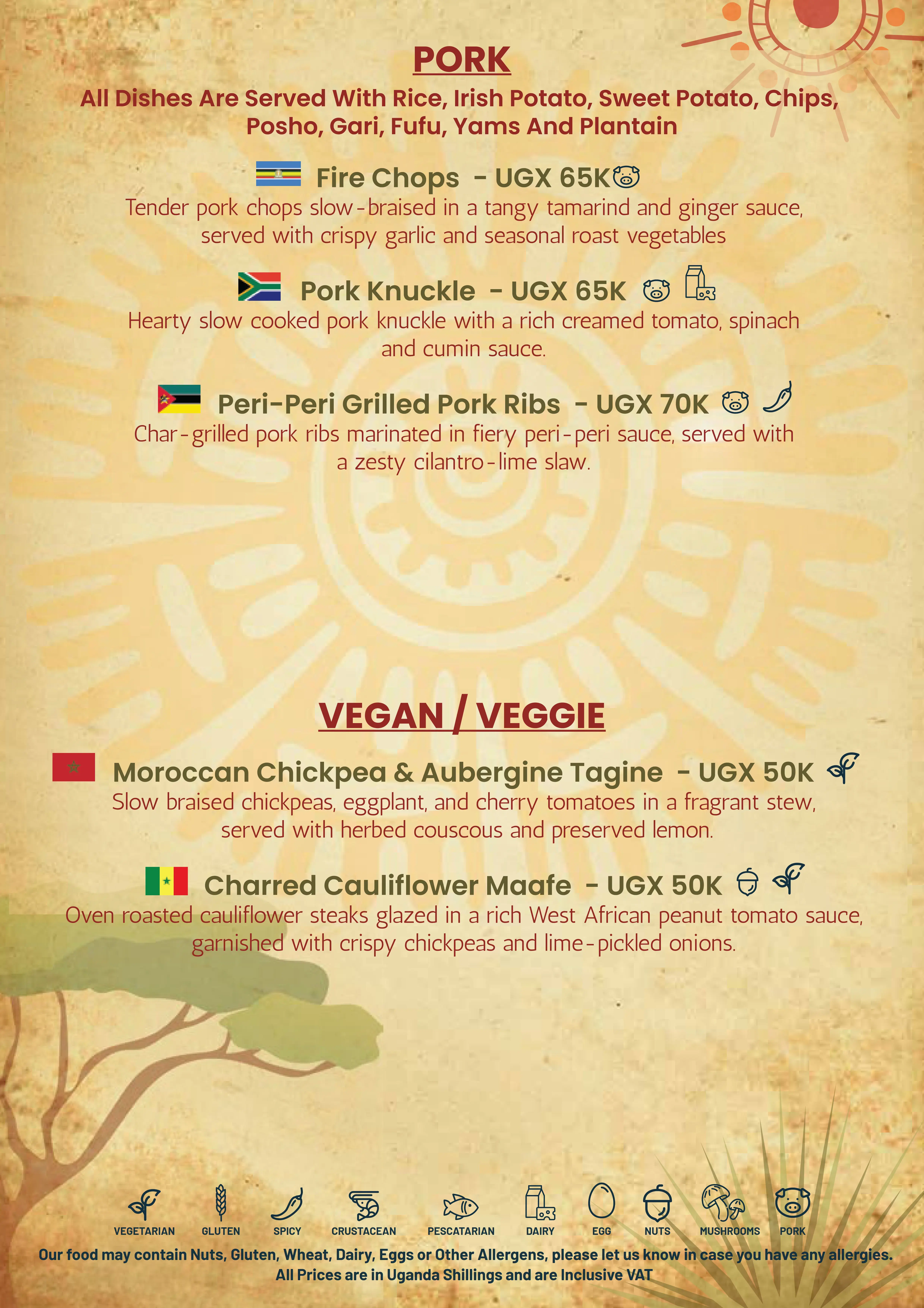 Afro-Fusion Menu-Saba Onomo Hotel